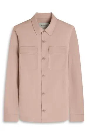 Bugatchi Aerolinen Linen Blend Shirt Jacket - Desert