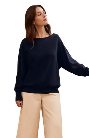 CELTIC & CO. Fine Knit Merino Relaxed Sweater