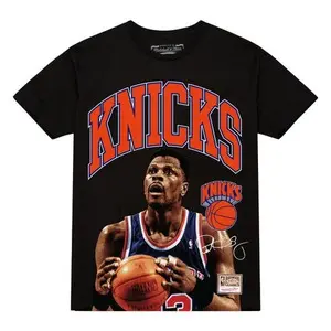 Mitchell & Ness Patrick Ewing New York Knicks Hardwood Classics Player Arch T-shirt