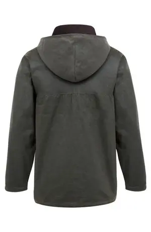 CELTIC & CO. Waxed Cotton Jacket With Corduroy Trim