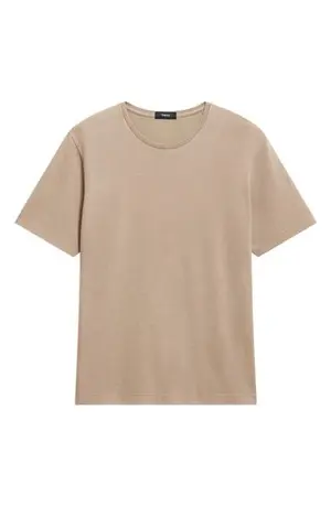 Theory Tinted Crewneck T-shirt - Tinted Brown