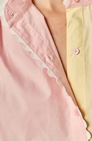 English Factory Colorblock Button-up Shirt
