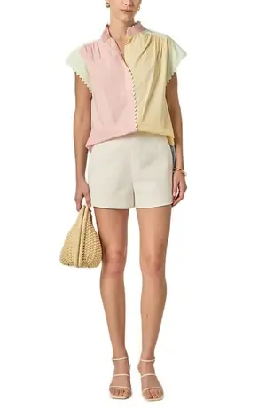 English Factory Colorblock Button-up Shirt