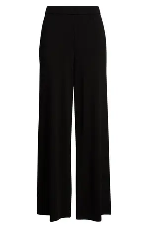 Eileen Fisher Ribbed Wide-leg Pants