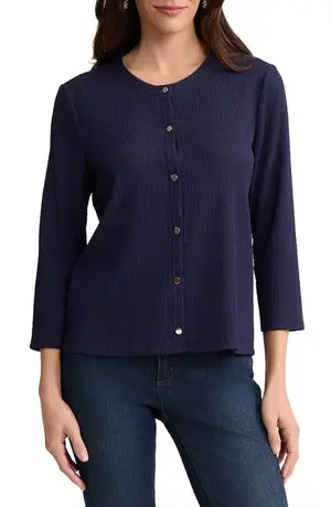 Jones New York Three-quarter Sleeve Cardigan