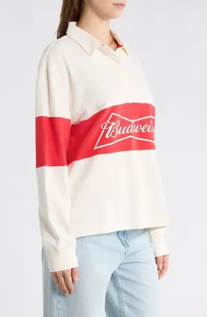 Junk Food Budweiser Logo Long Sleeve Shirt