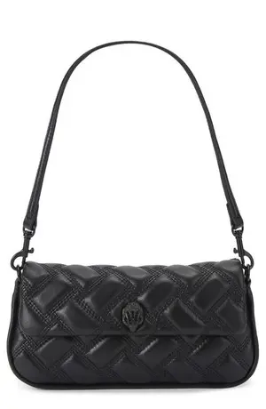Kurt Geiger Quilted Leather Shoulder Bag - Black