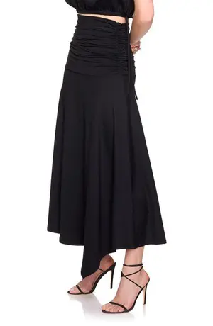Susana Monaco Gathered Midi Skirt