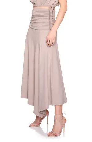 Susana Monaco Gathered Midi Skirt - Sandstone