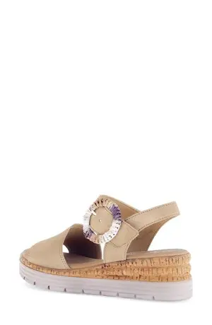 Gabor Ankle Strap Wedge Sandals