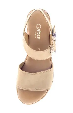 Gabor Ankle Strap Wedge Sandals