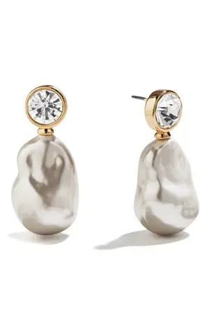 Baublebar Elizabeth Drop Earrings - Pearl