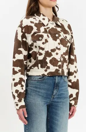 DAZE Del Mar Cropped Denim Jacket