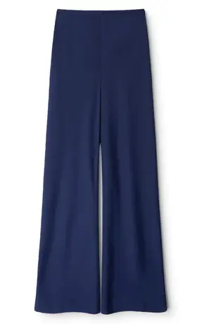 Staud Stroll Wide Leg Pants - Navy