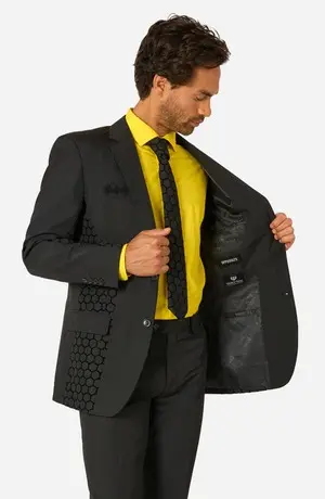 Opposuits The Batman Slim Fit Two-piece Suit & Tie Set