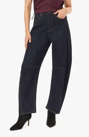 Habitual Harper High-waist Crop Barrel Leg Jeans - Rinse