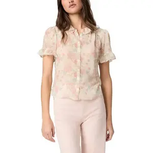 Paige Sunisa Silk Button-up Top