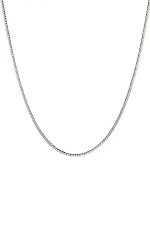 THE M JEWELERS Cuban Chain Necklace - Silver