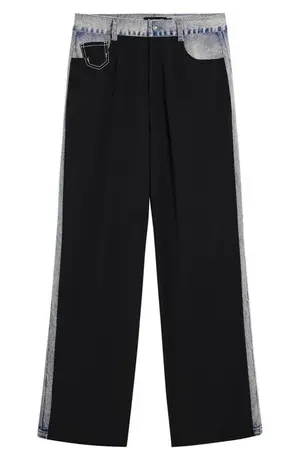 Desigual Wide-leg Pants - Black