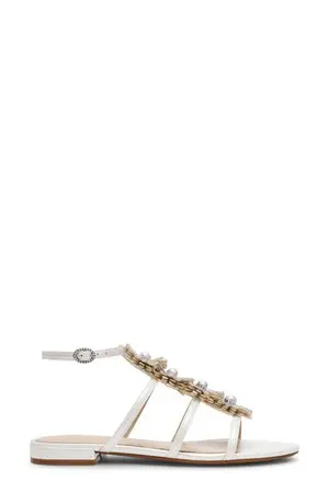 Betsey Johnson Joyce Ankle Strap Sandal - Ivory