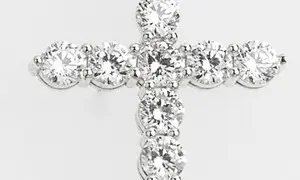 THE M JEWELERS The Bella Pavé Cross Pendant - Silver