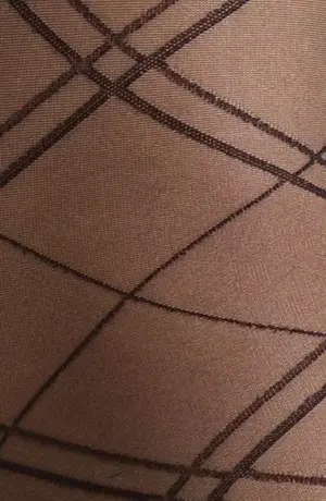 Nordstrom Plaid Sheer Tights