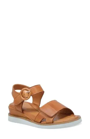 Miz Mooz Eva Ankle Strap Platform Wedge Sandals - Brandy