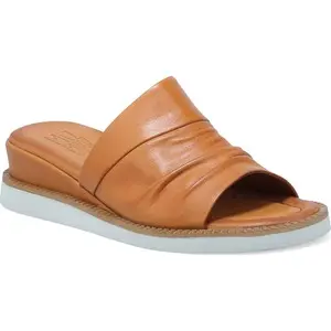 Miz Mooz Erin Platform Wedge Slide Sandal - Brandy