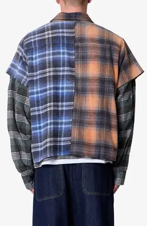 Mnml Knot The Mix Tie Front Flannel Shirt