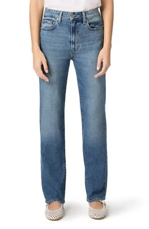 Paige Stevie High-waist Straight Leg Jeans - Keystone
