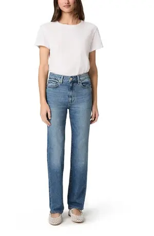 Paige Stevie High-waist Straight Leg Jeans - Keystone