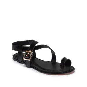 Bernardo Toe Ring Flat Sandals - Black