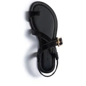Bernardo Toe Ring Flat Sandals - Black