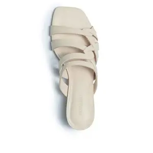 Bernardo Johanne Low Heel Sandal - Eggshell