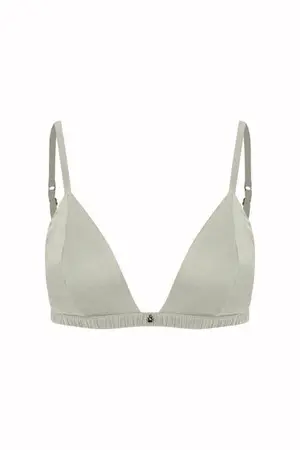 HOUSE OF SILK Silk Triangle Bra - Mint