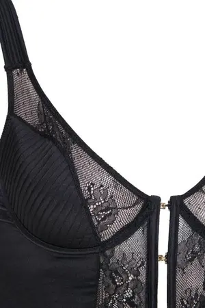 HOUSE OF SILK Estelle Lace Satin Bustier