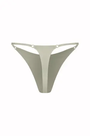 HOUSE OF SILK Silk Triangle Thong - Mint