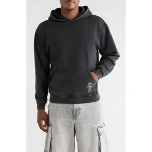 PACSUN Cotton-blend Hoodie With Pocket Embroidery