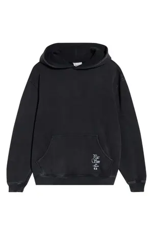 PACSUN Cotton-blend Hoodie With Pocket Embroidery