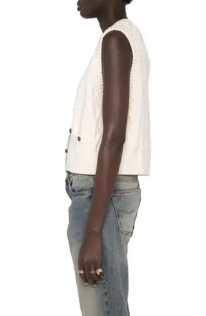 Zadig&Voltaire Cable Stitch Vest - Vanille