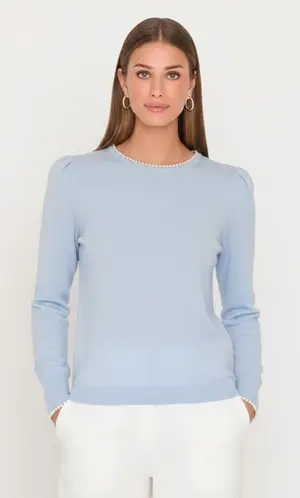 Generation Love Petunia Pearl Trim Sweater