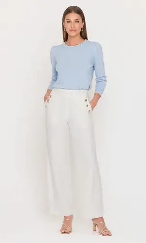 Generation Love Petunia Pearl Trim Sweater