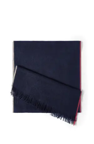 Brunello Cucinelli Scarf With Selvedge - Blue