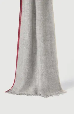 Brunello Cucinelli Scarf With Selvedge - Grey