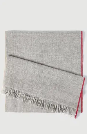 Brunello Cucinelli Scarf With Selvedge - Grey