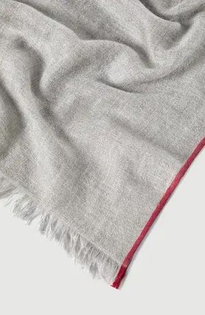 Brunello Cucinelli Scarf With Selvedge - Grey