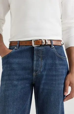 Brunello Cucinelli Braided Leather Belt