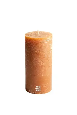 ZSA ZSA ZSU Deurne Pillar Candle 7 In Amber