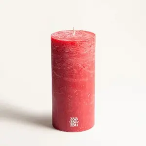 ZSA ZSA ZSU Deurne Pillar Candle 7 - Fuchsia