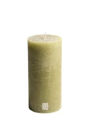 ZSA ZSA ZSU Deurne Pillar Candle 7 In Green